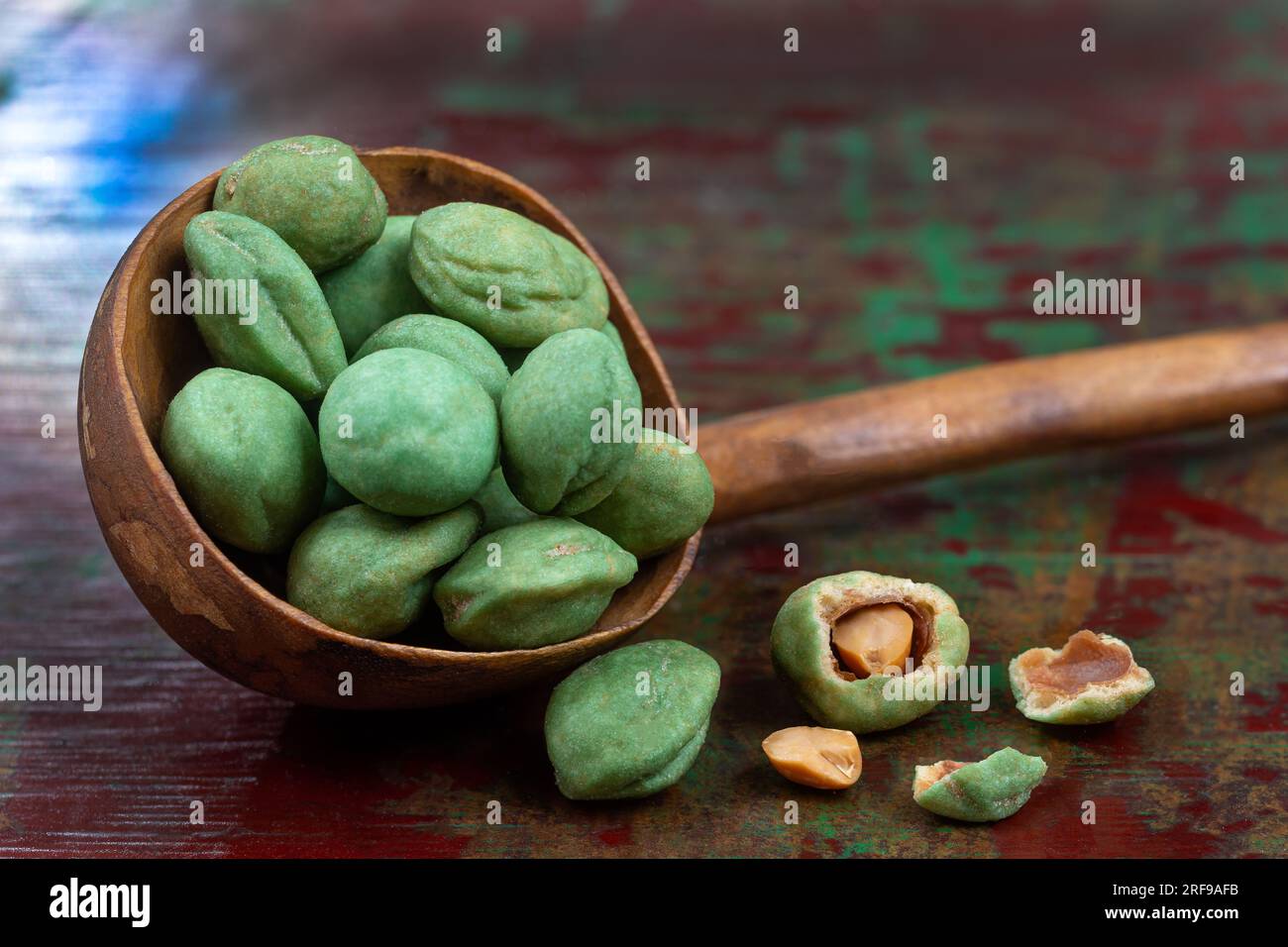 Wasabi coated peanuts hi-res stock photography and images - Alamy