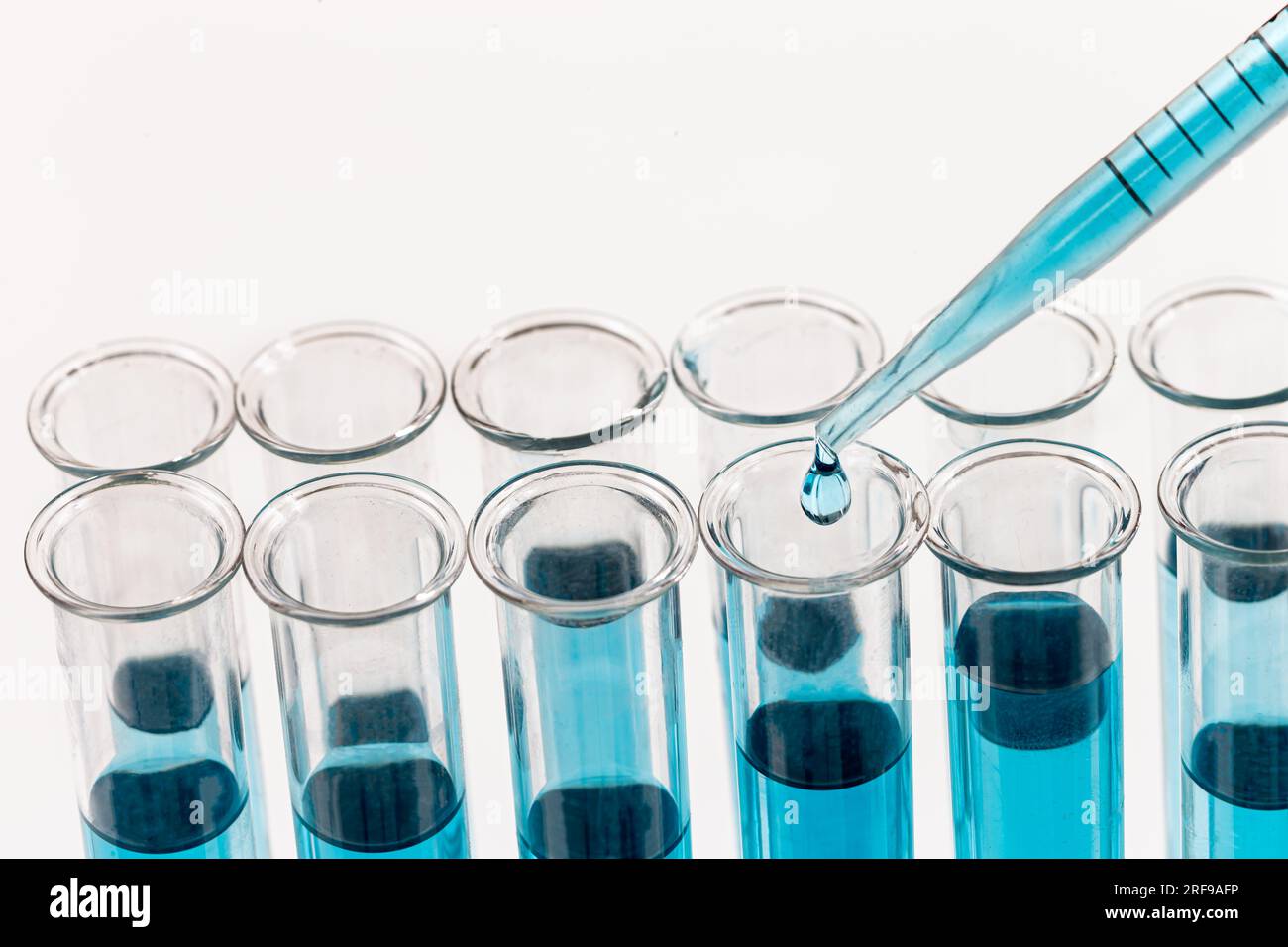 Test tubes and pipette in the laboratory Stock Photo - Alamy