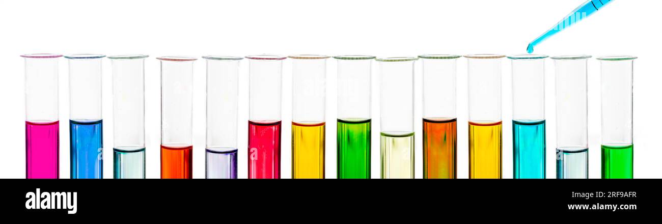 Test tubes and pipette in the laboratory Stock Photo - Alamy