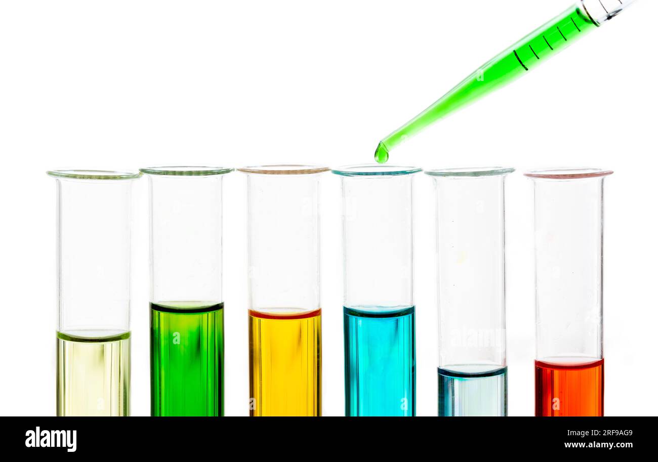 Test tubes and pipette in the laboratory Stock Photo - Alamy