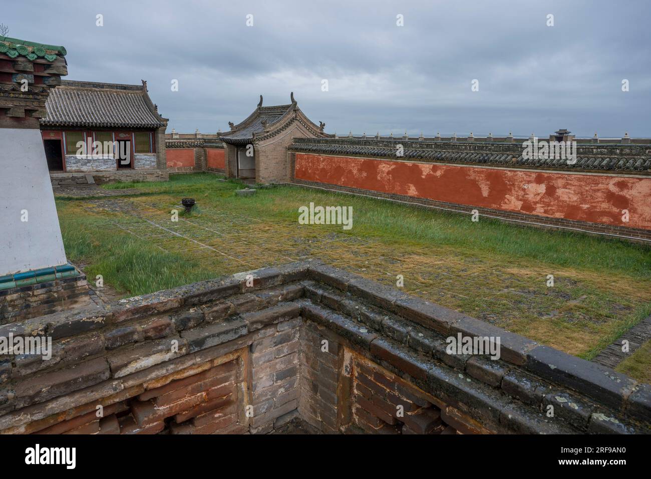 View from the Zuu temple, part of the Erdene Zuu monastery complex in ...