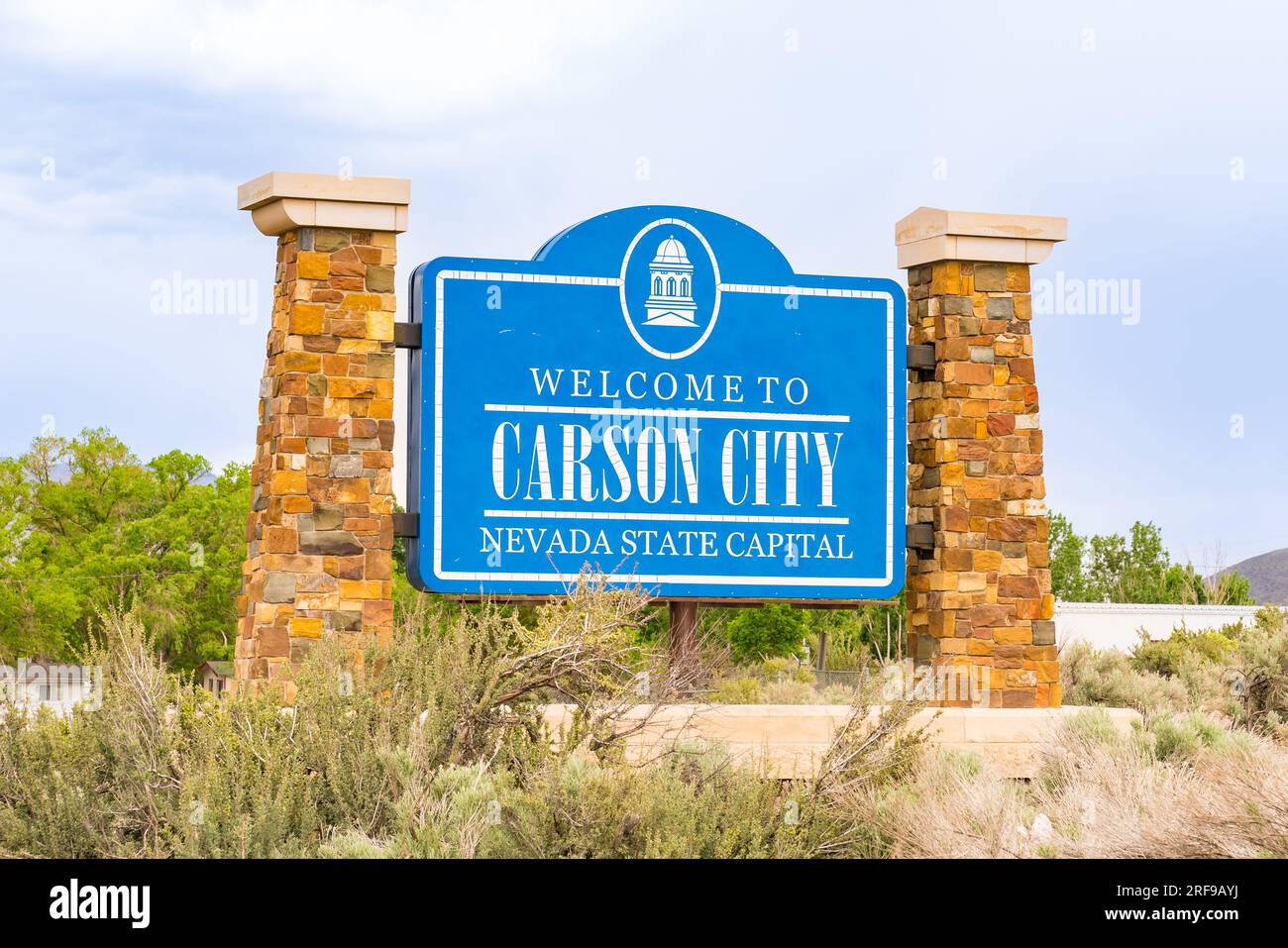 Carson city road sign hi-res stock photography and images - Alamy