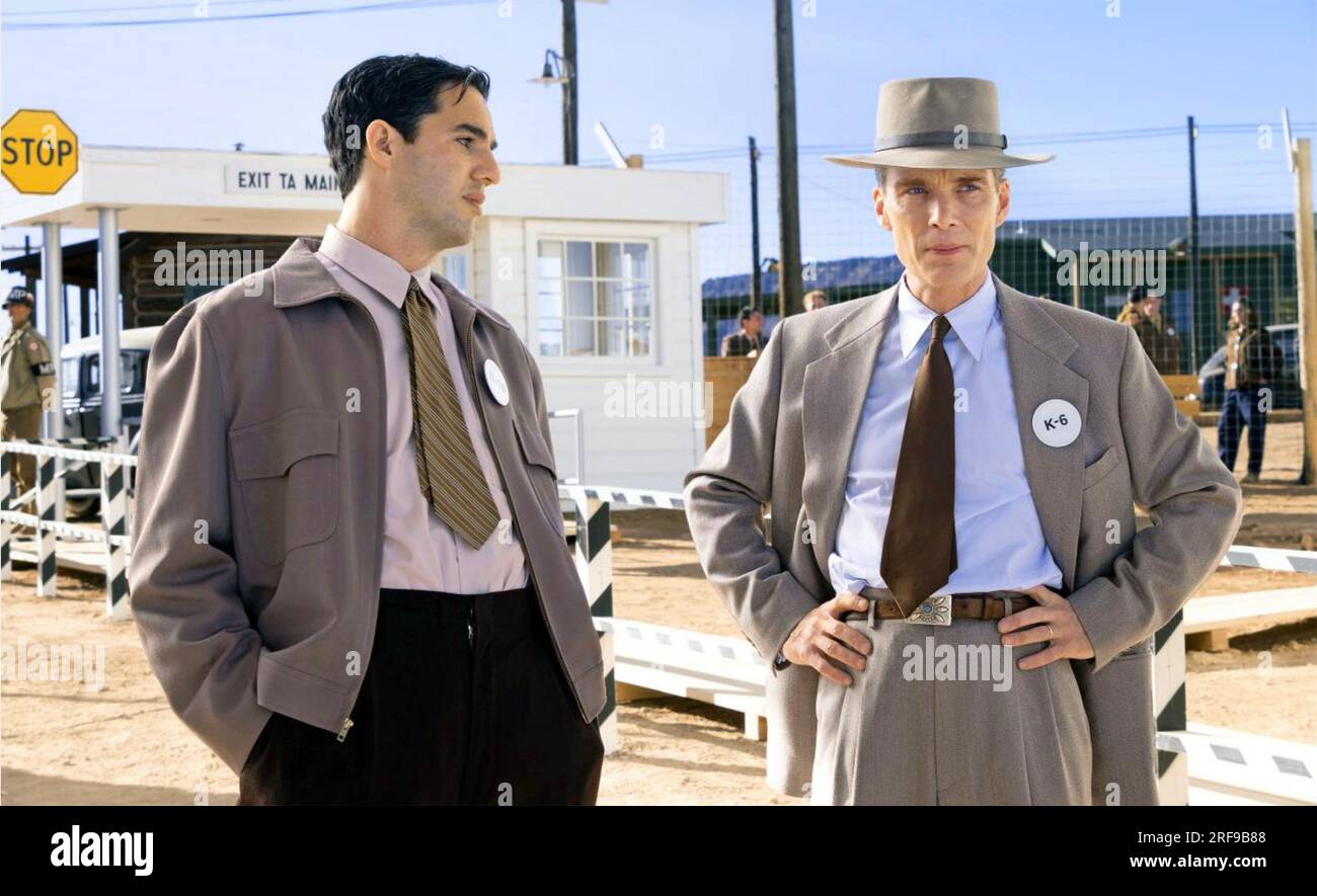 OPPENHEIMER 2023 Universal Pictures film with Benny Sardie at left as ...
