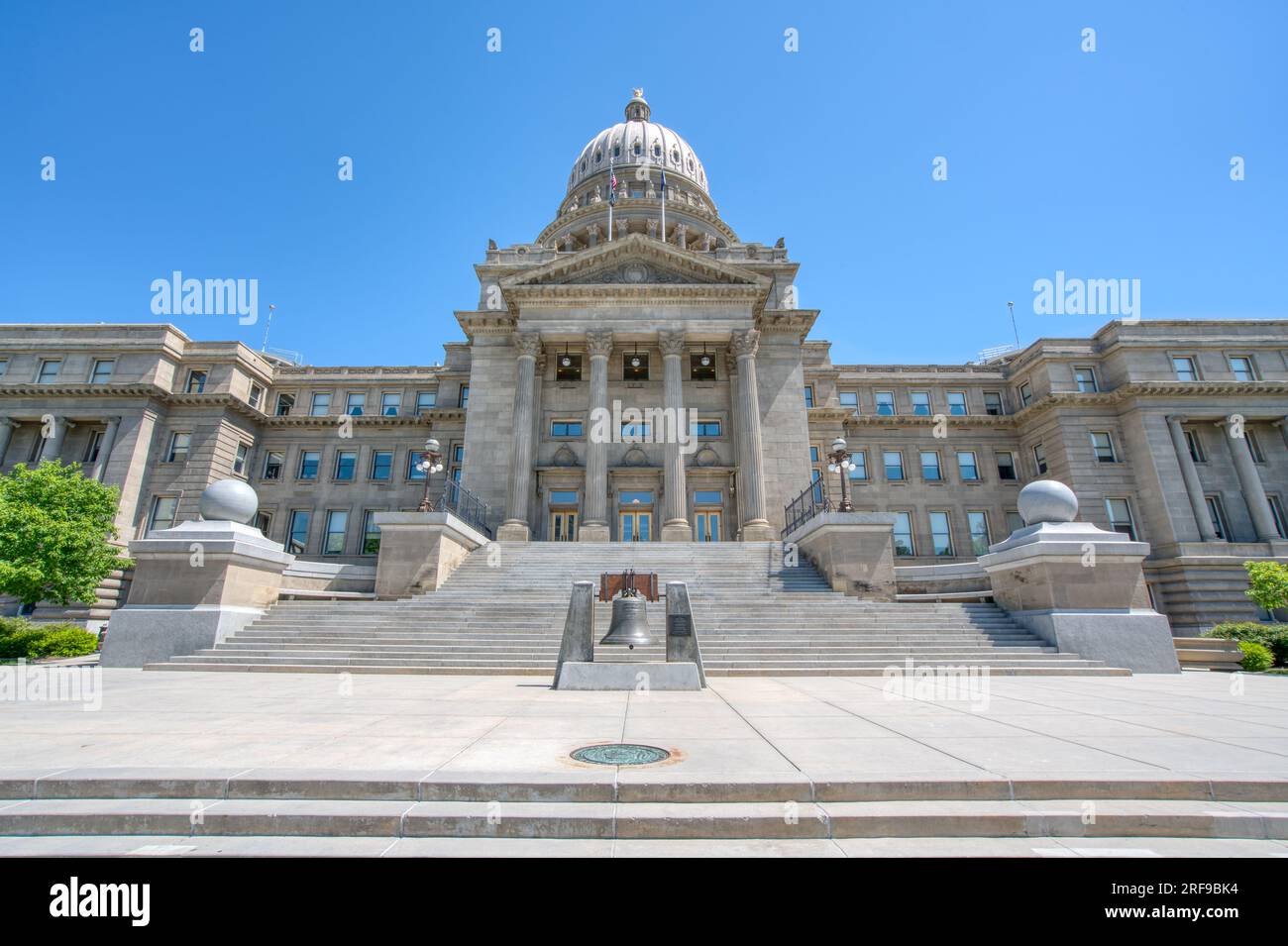 Exterior of the Idaho State Capitol Building in downtown capital city ...