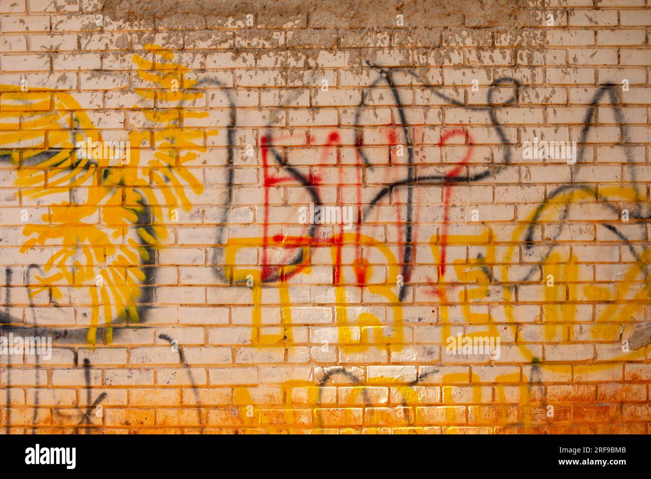 Rustic painted wall, abandoned and forgotten place Stock Photo - Alamy