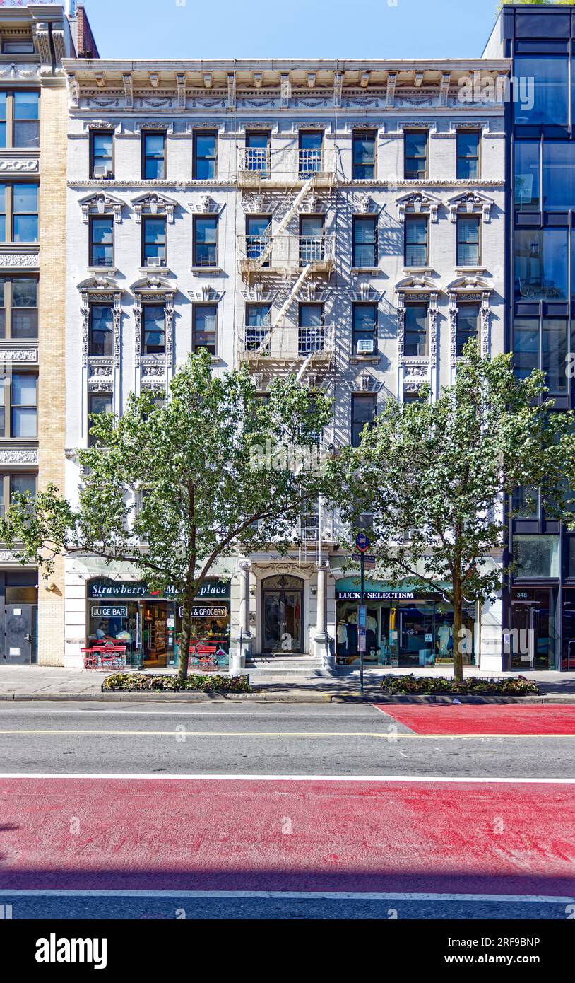West Village: 344 West 14th Street is a gray-painted brick cooperative ...