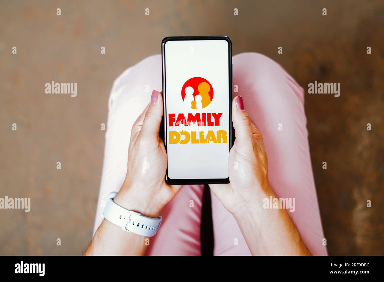 In this photo illustration, the Family Dollar Stores logo is seen ...
