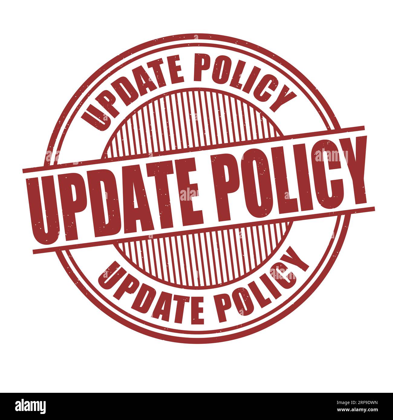 Update policy grunge rubber stamp on white background, vector ...