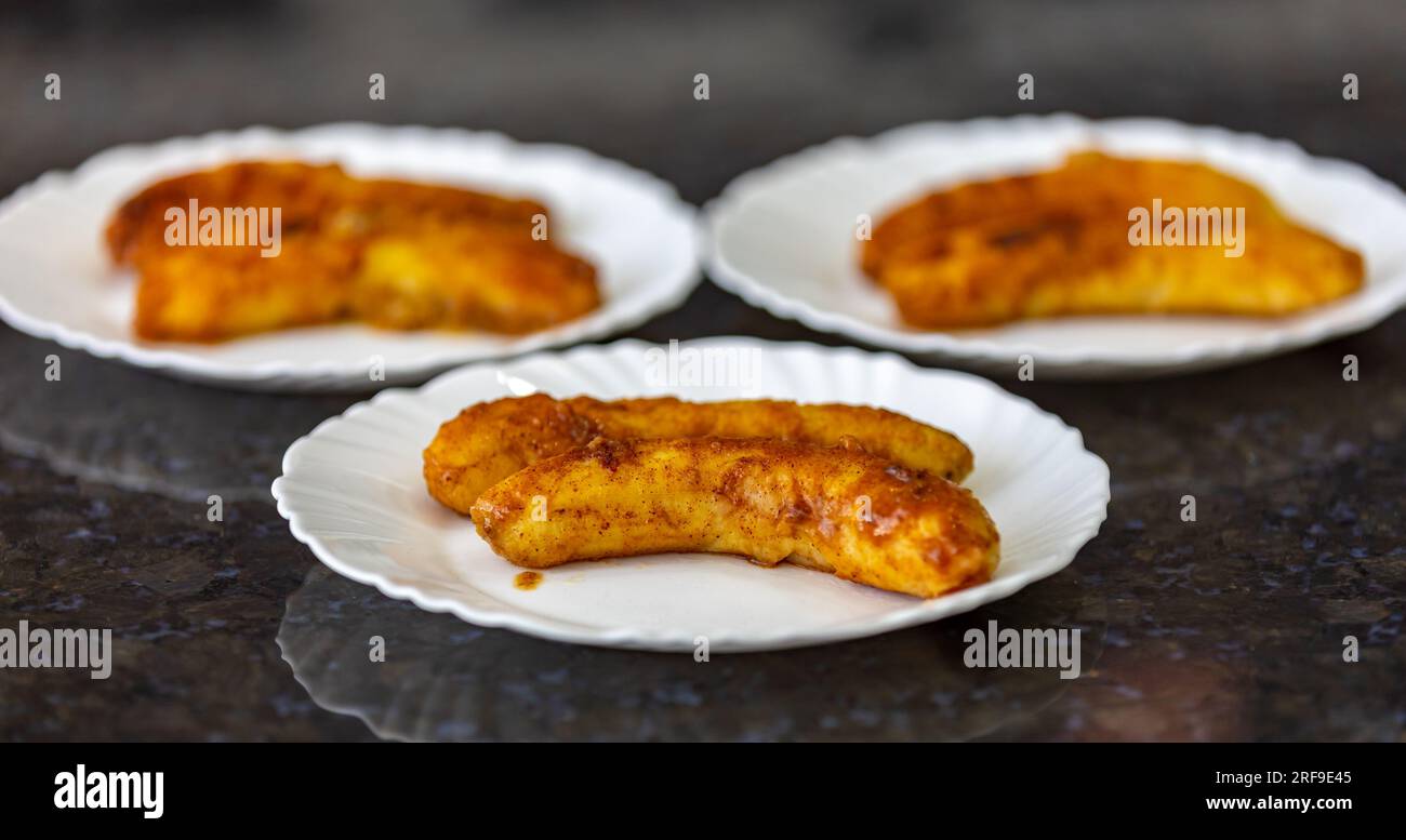 Flambeed bananas hi-res stock photography and images - Alamy