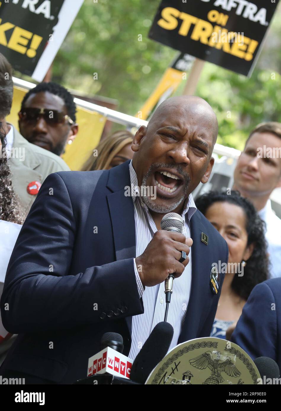 August 1, 2023, New York City, New York, USA: Actor EZRA KNIGHT seen at ...