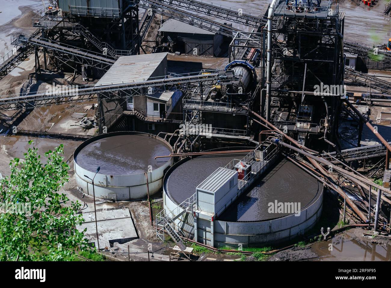 Processing Line of the Beneficiation Metallurgical Complex Stock Photo ...