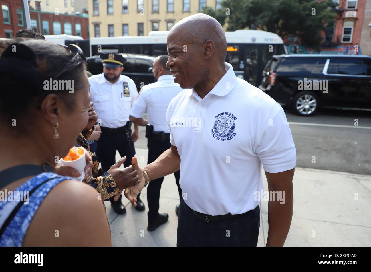 August 1, 2023, New York City, New York: (NEW) NYC Mayor Eric Adams ...