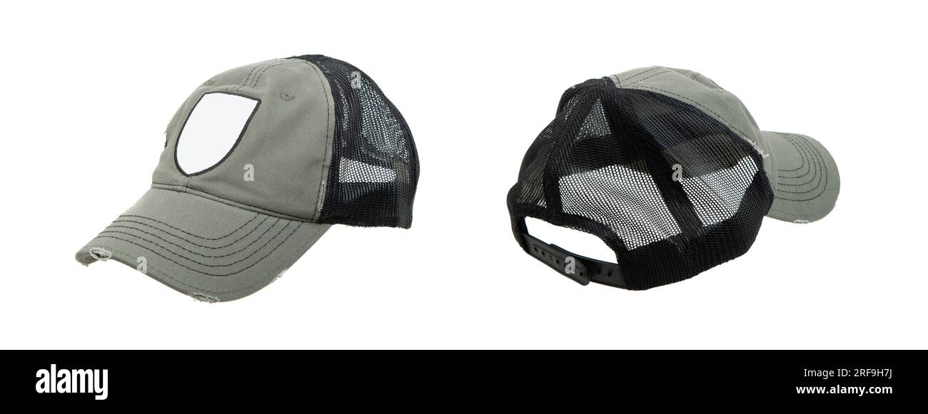 Baseball cap from different sides. Mockup for design creation. Isolate ...