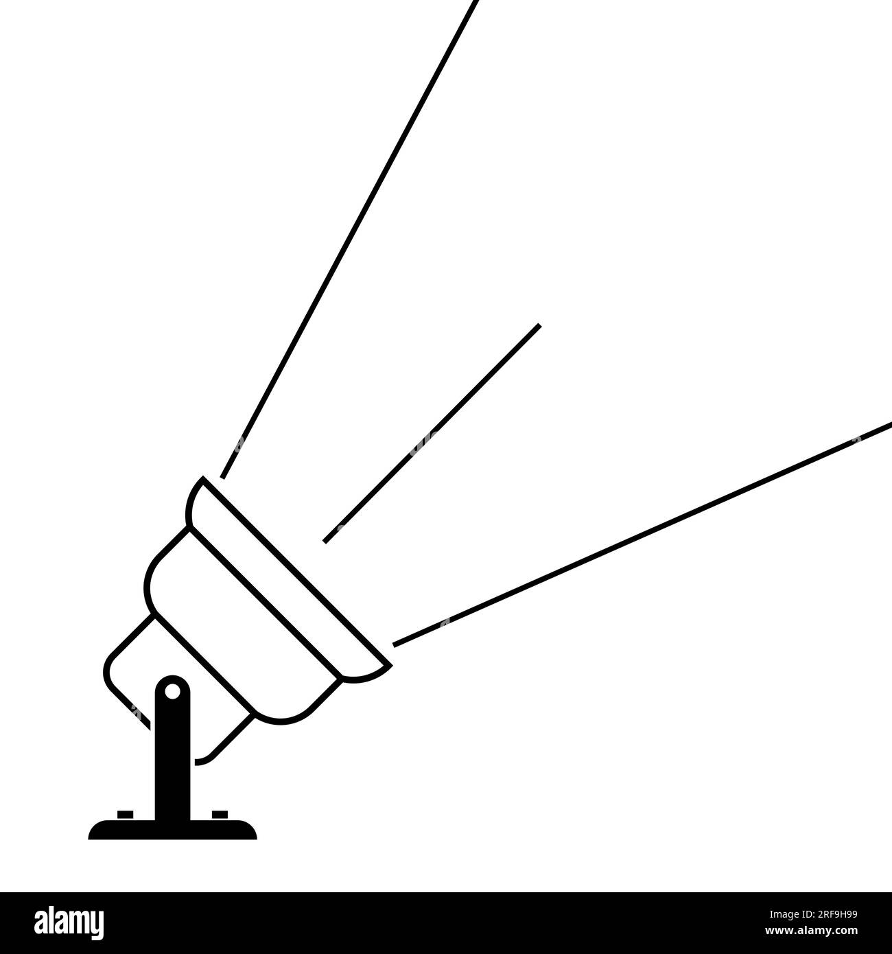 Spotlight icon vector illustration template design Stock Photo - Alamy