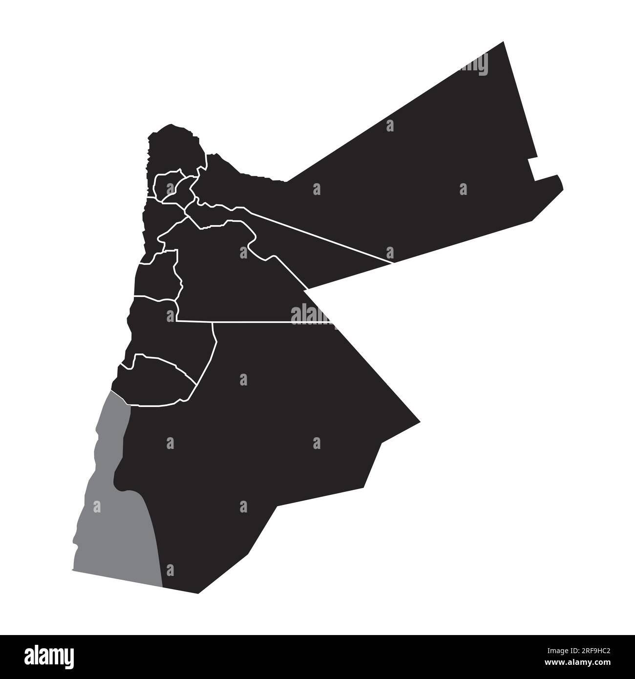 Amman vector outline map hi-res stock photography and images - Alamy