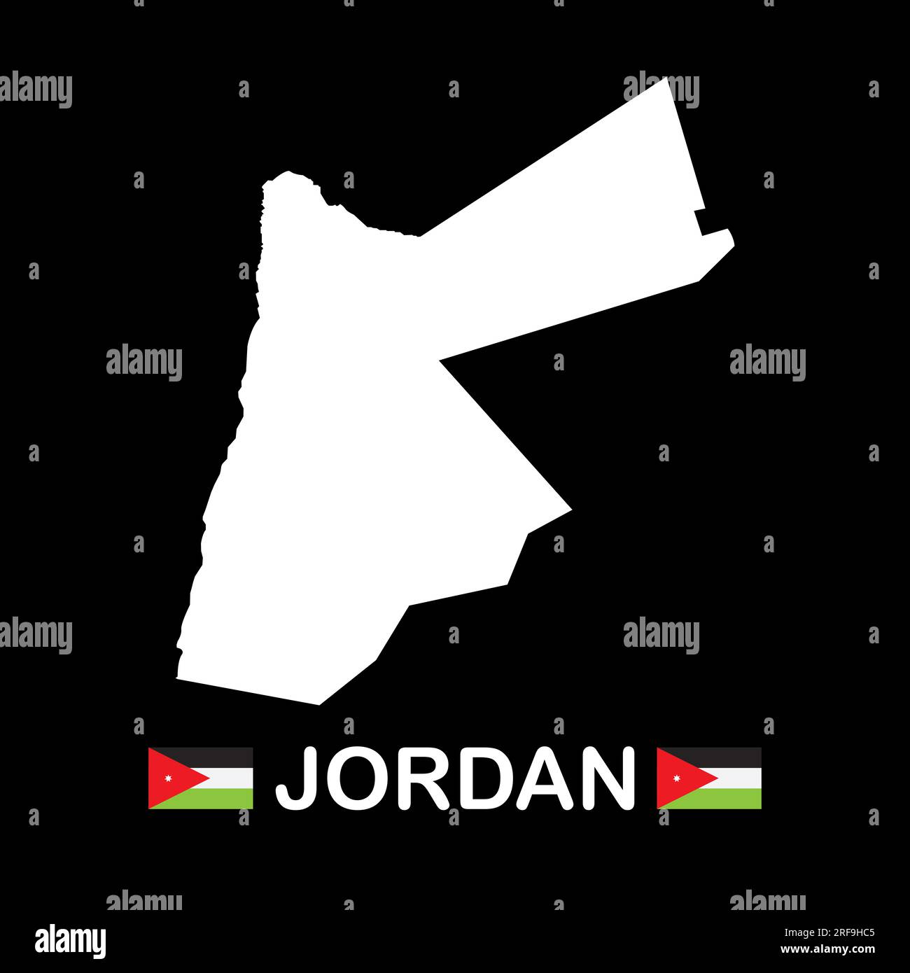 Aqaba vector outline map hi-res stock photography and images - Alamy