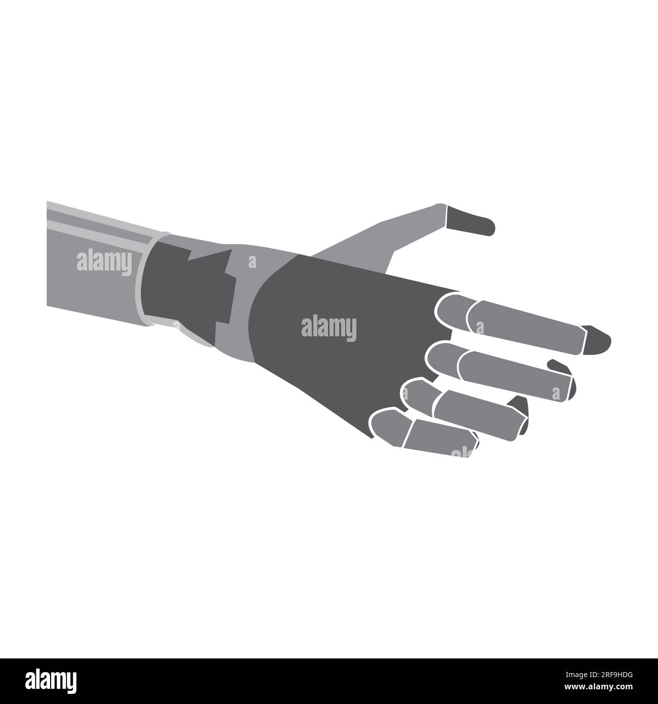 Robot hand icon vector illustration symbol design Stock Photo - Alamy