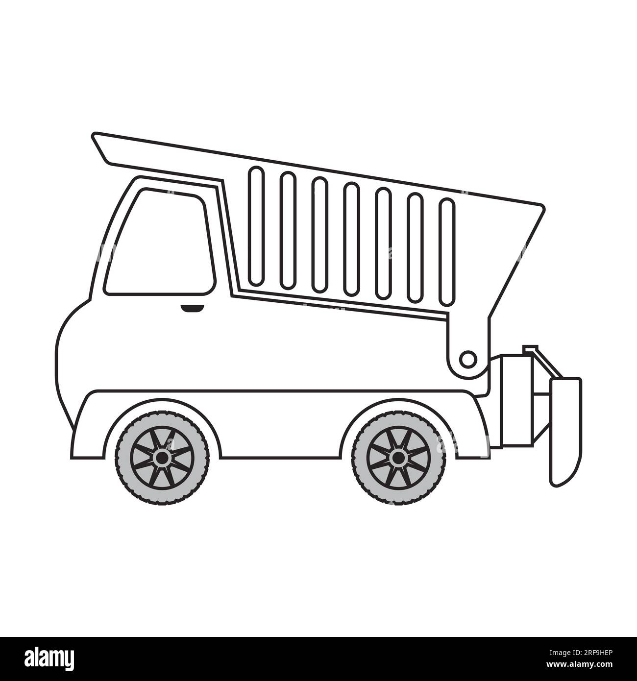 Earthmoving truck icon vector illustration logo design Stock Photo - Alamy
