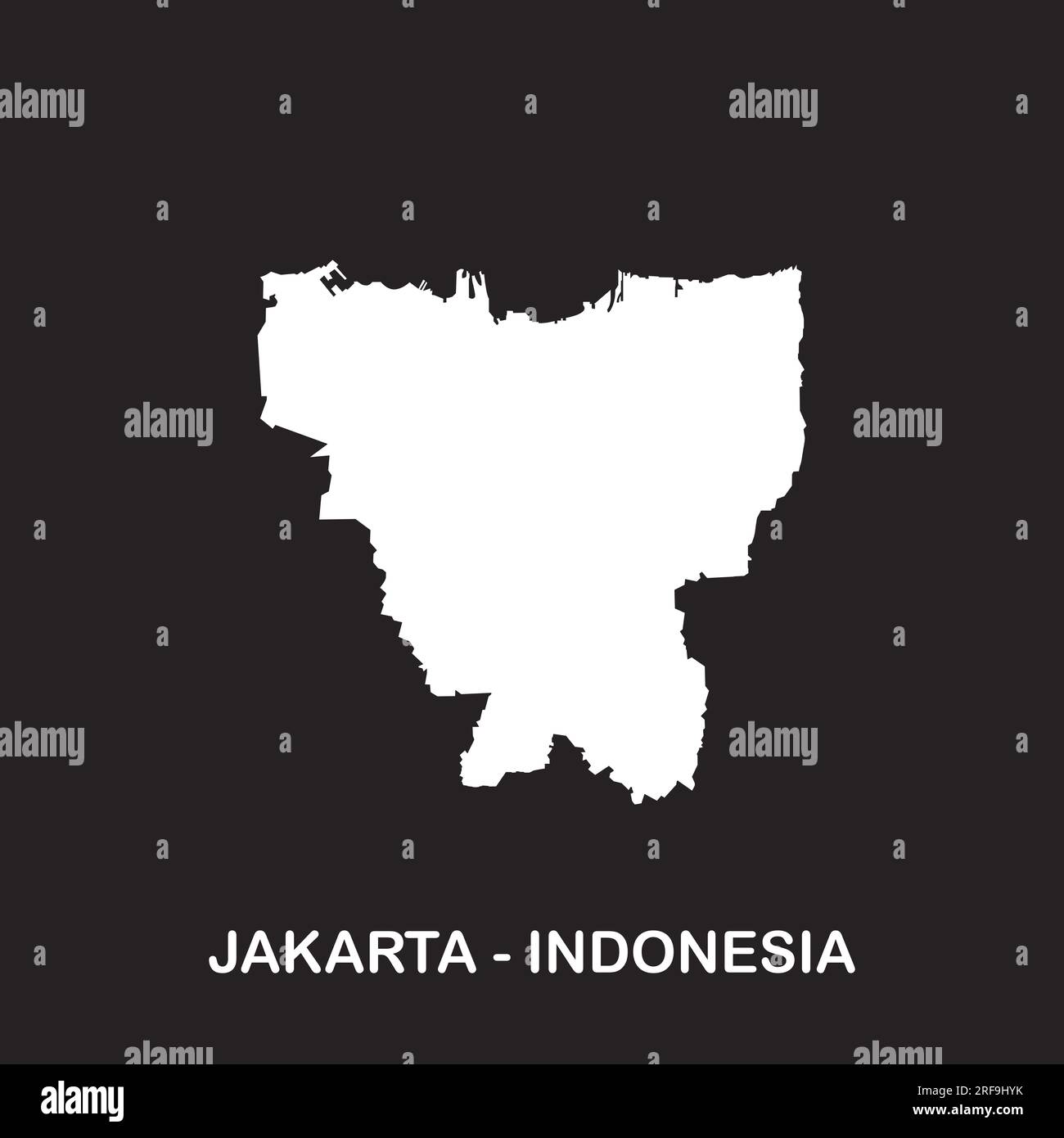 JAKARTA map icon vector illustration symbol design Stock Photo - Alamy