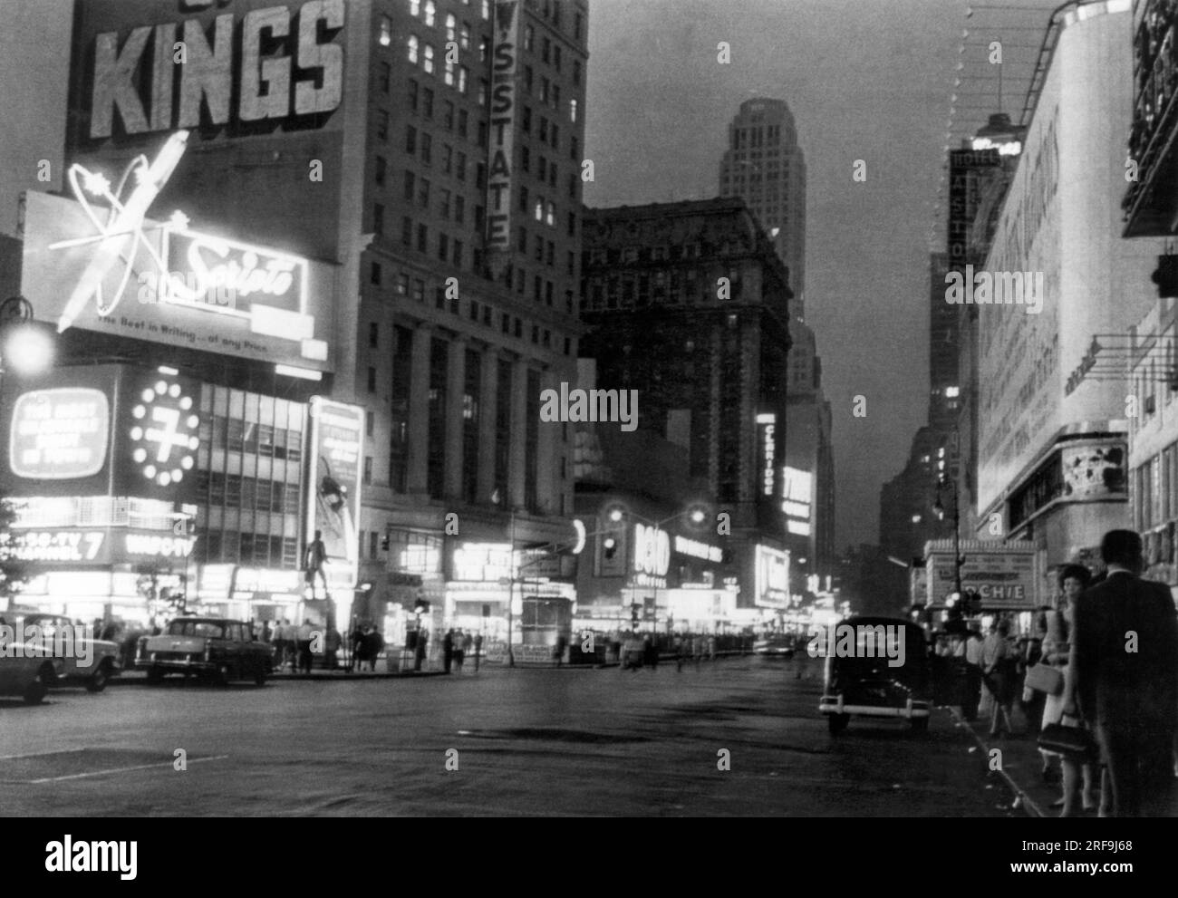New York, New York: June 13, 1961. New York City's "Great White Way" is ...