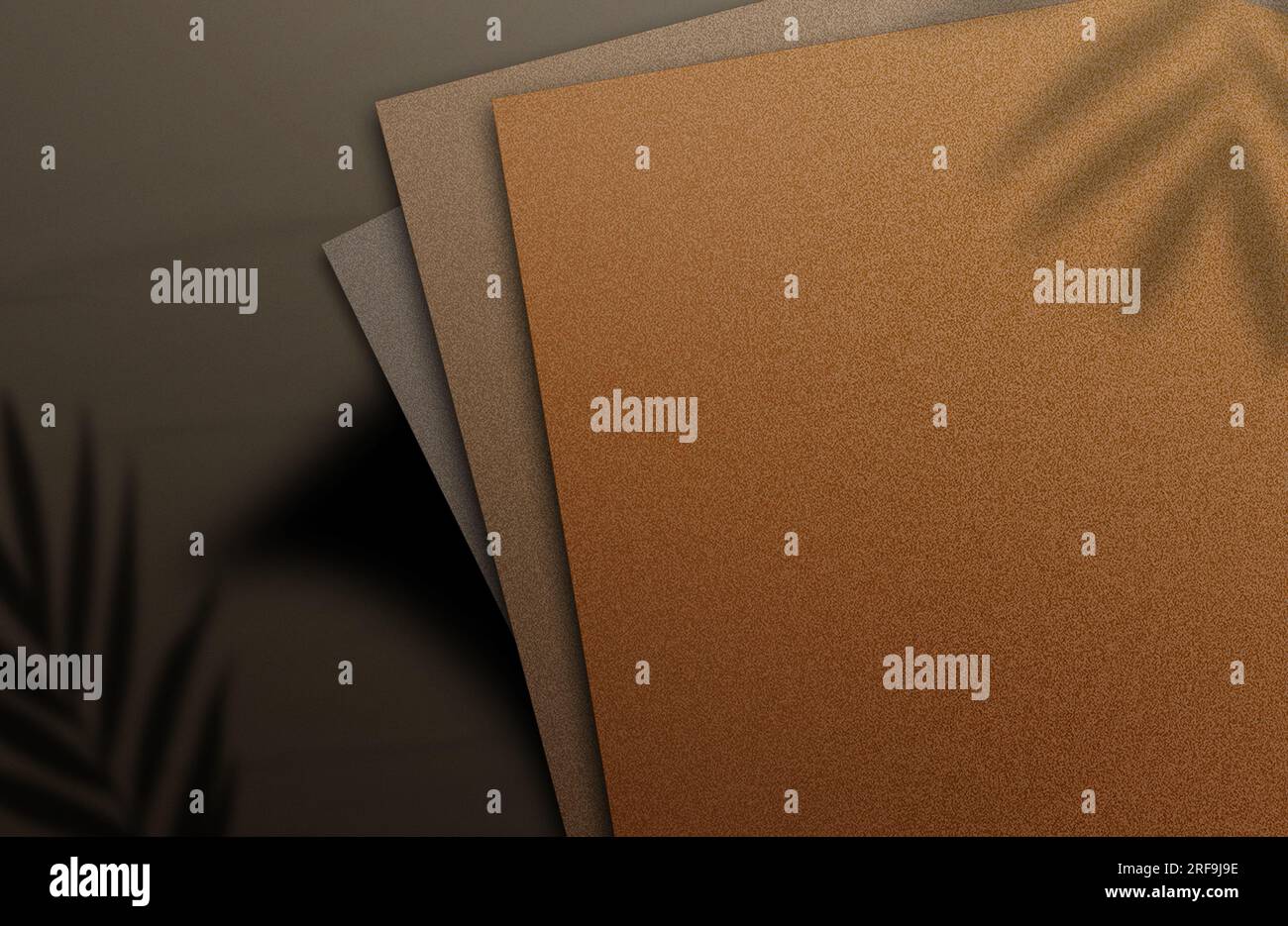 3D illustration paper logo mockup. Paper mockup with realistic shades ...