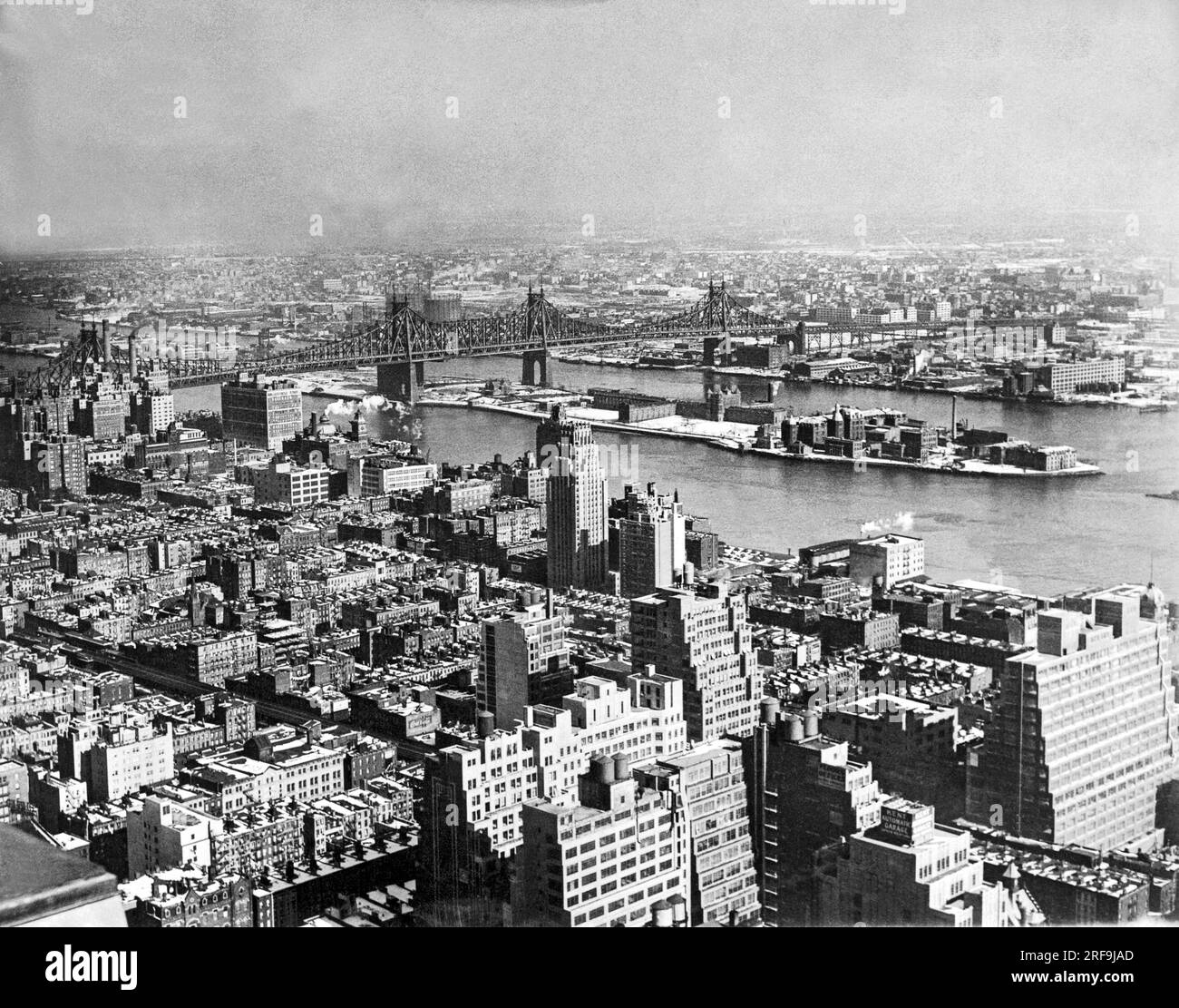 New York, New York: c. 1922. View from midtown Manhattam of the ...