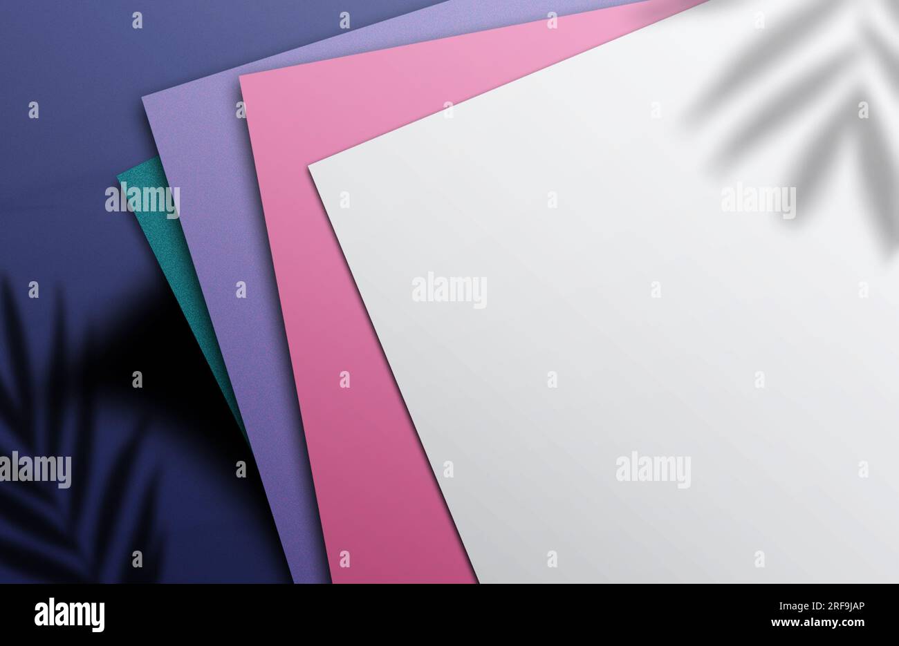 paper logo mockup. Square paper mockup with realistic shadows ...