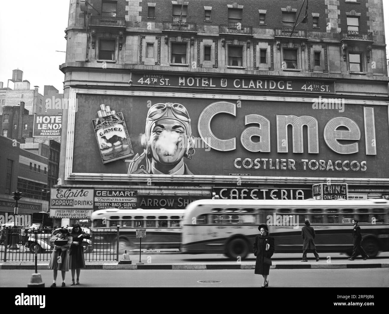 New York, New York: February, 1943 The smoking Camel cigarette ...