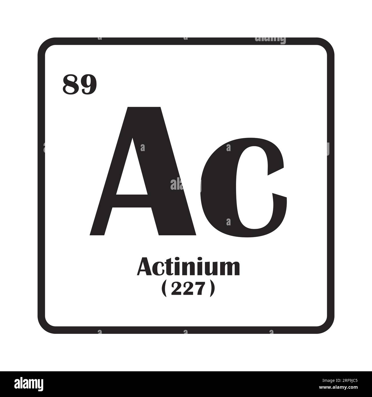 Actinium Element Glowing