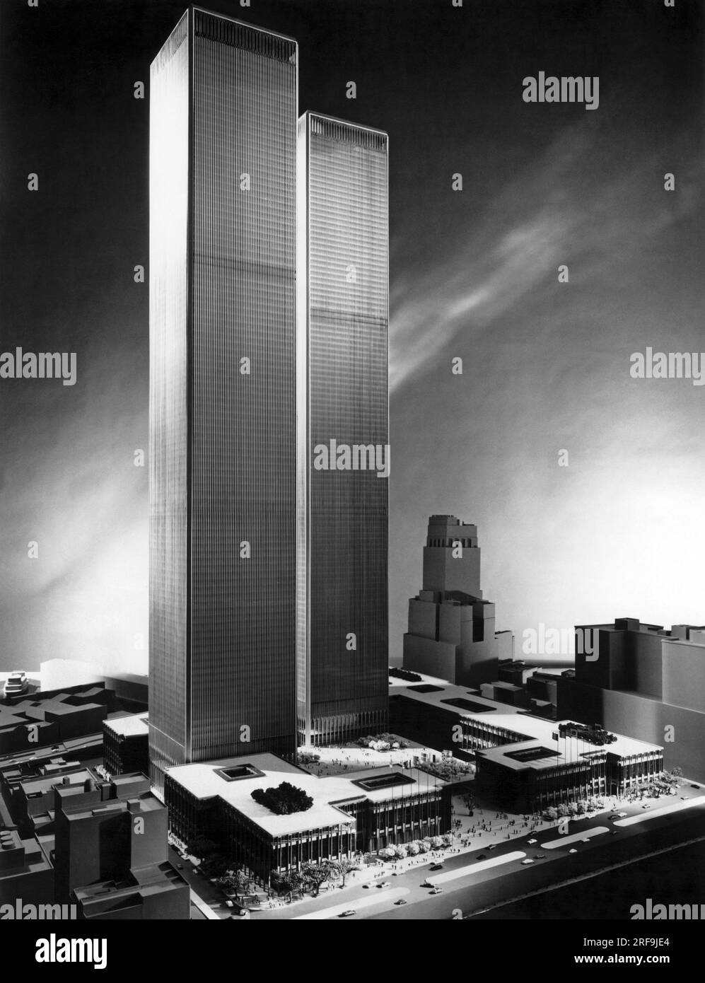 New York, New York: c. 1965 An architect's model of the proposed World ...