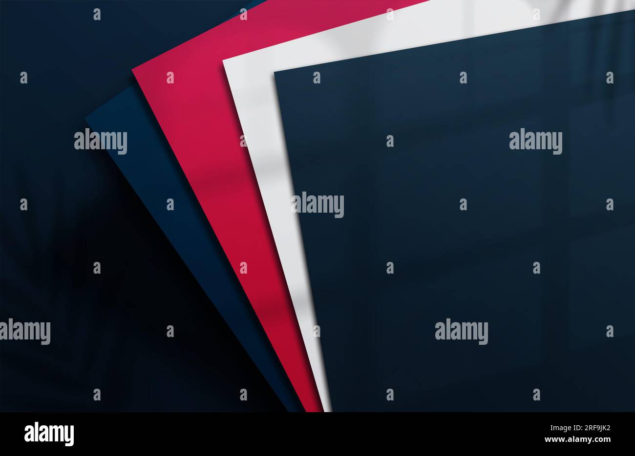 paper logo mockup. Square paper mockup with realistic shadows ...