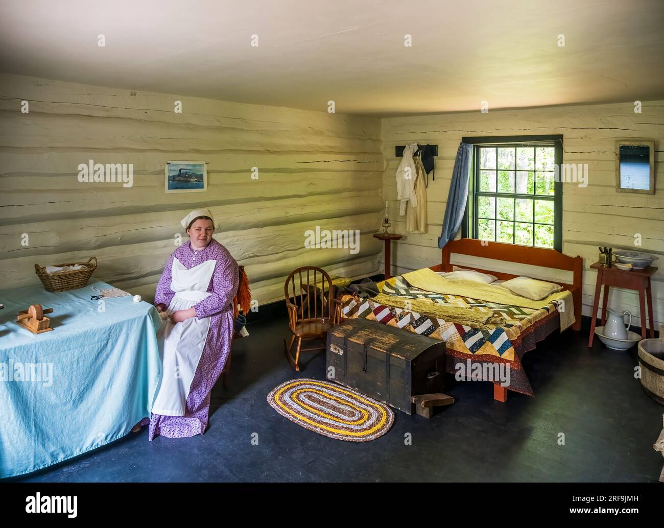 Fort Wilkins Historic State Park preserves the restored 1844 army ...