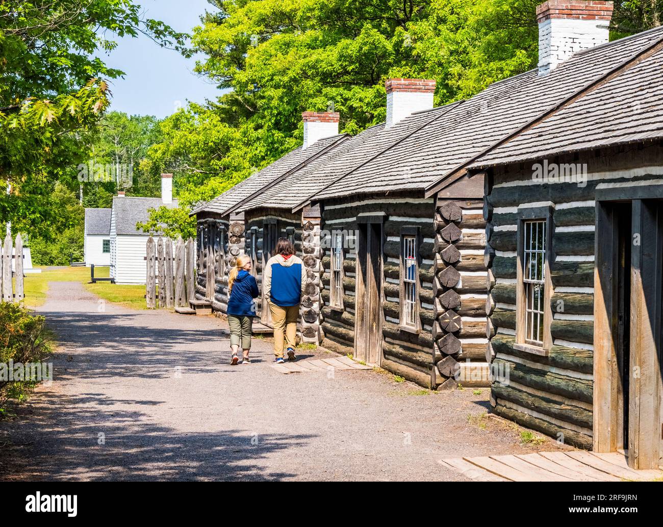 Fort Wilkins Historic State Park preserves the restored 1844 army ...