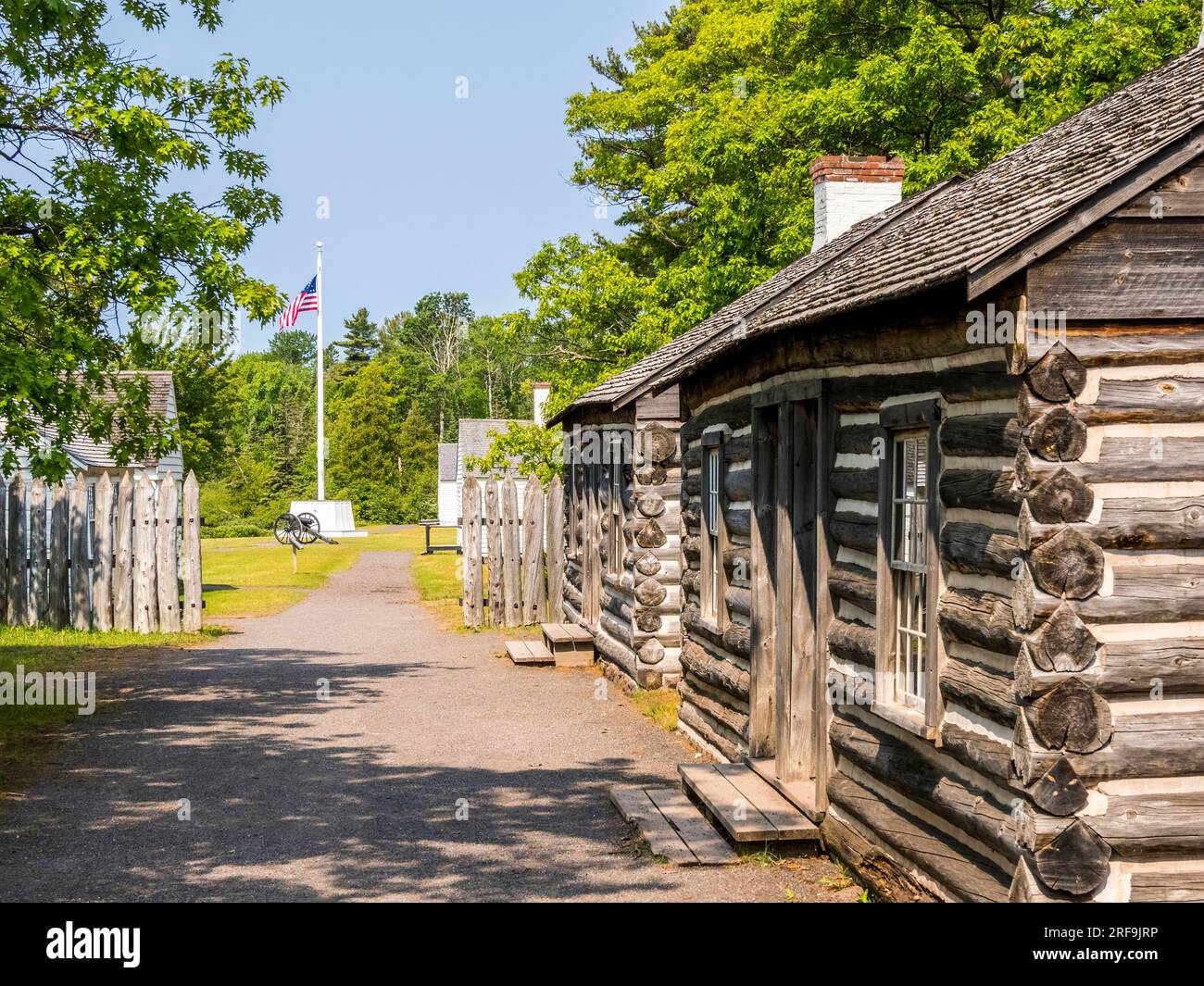 Fort Wilkins Historic State Park preserves the restored 1844 army ...