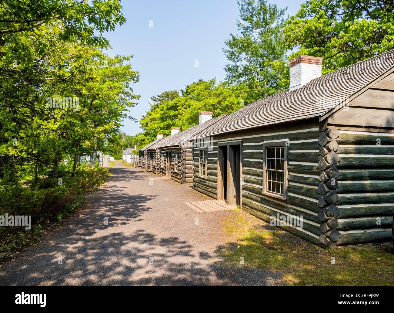 Fort Wilkins Historic State Park preserves the restored 1844 army ...