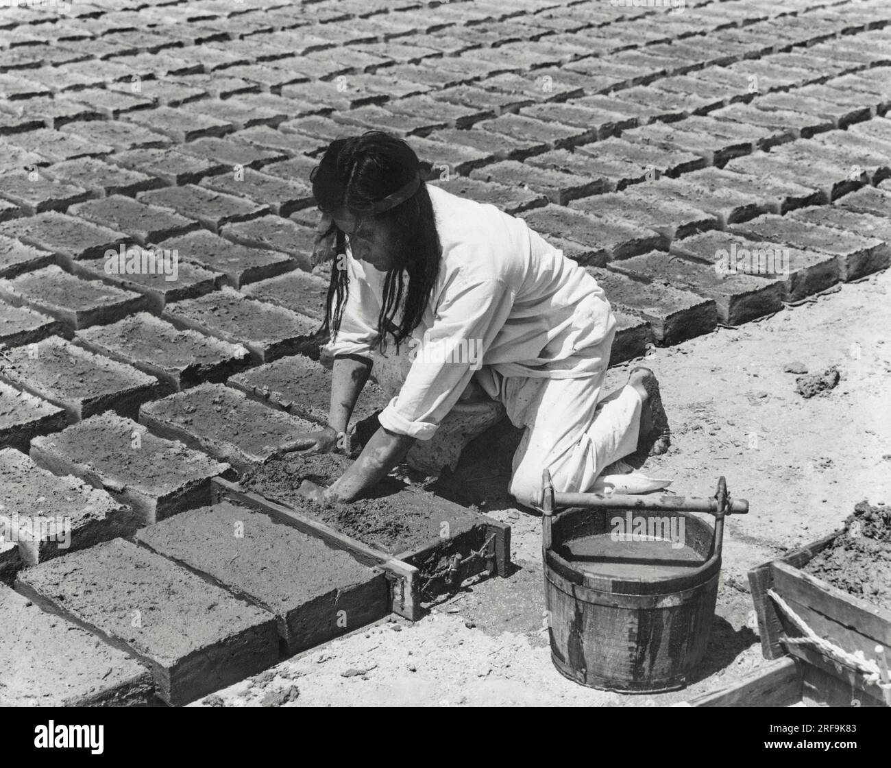 California: c. 1930 The padres taught the Native Americans to make the ...