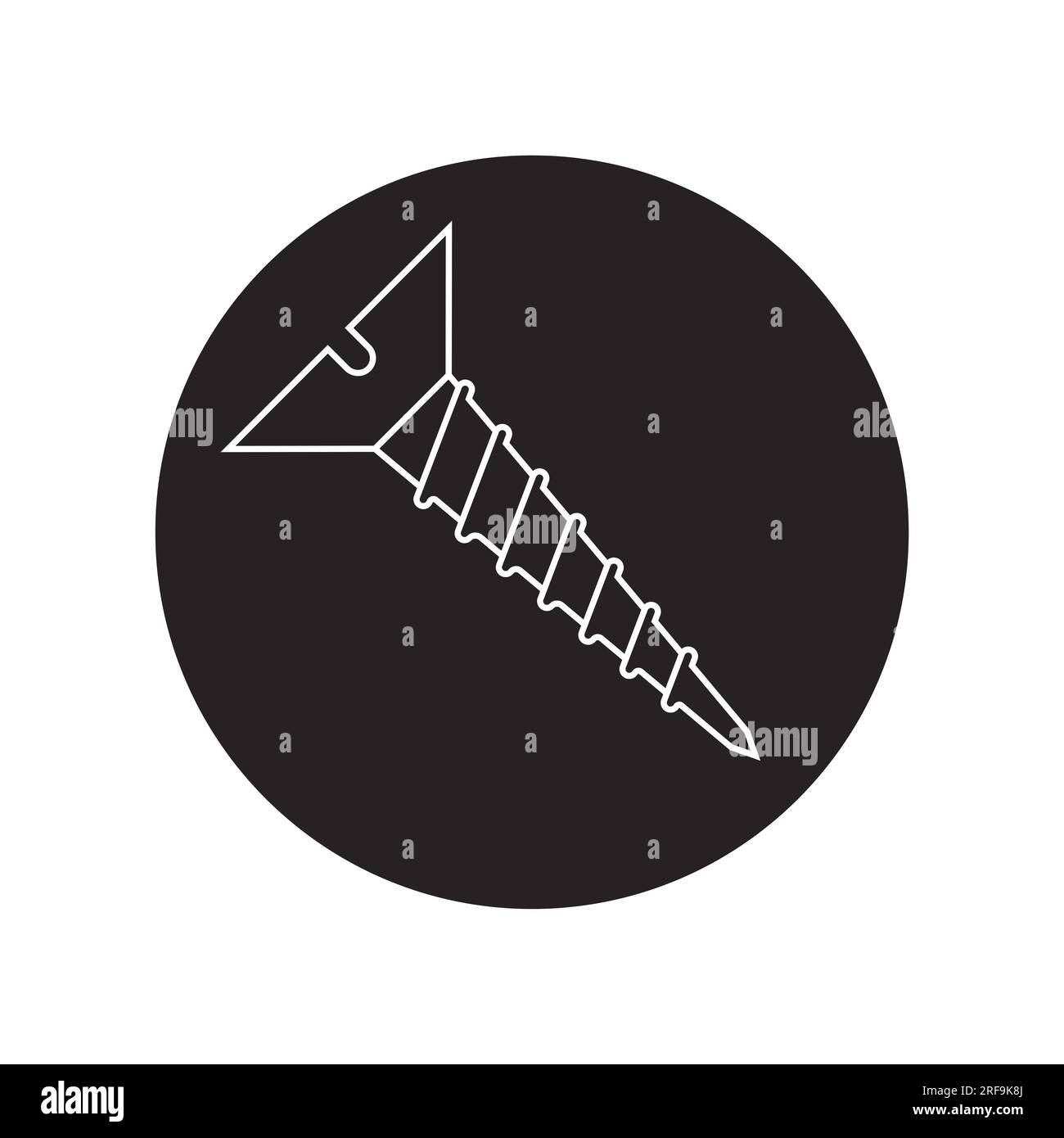 Deck screws icon vector illustration template design Stock Photo - Alamy