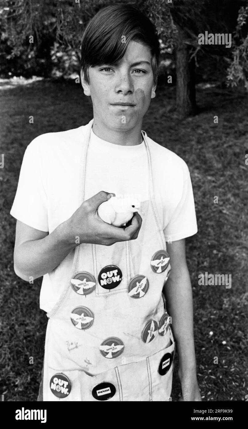 San Francisco, California: November 6, 1971 A participant in the "Out ...