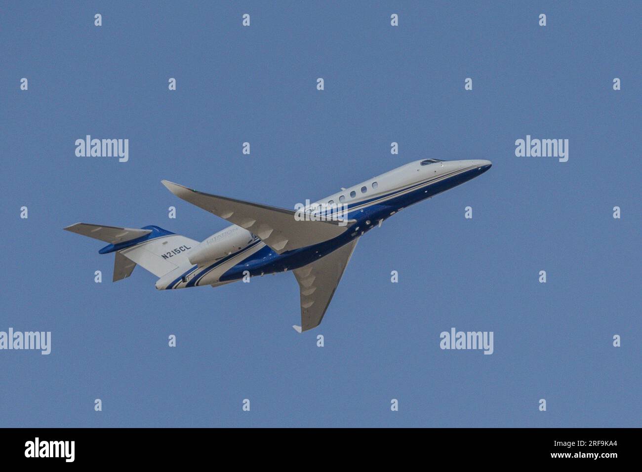 Cessna 700 Citation Longitude plane is seen at the Dallas-Fort Worth ...