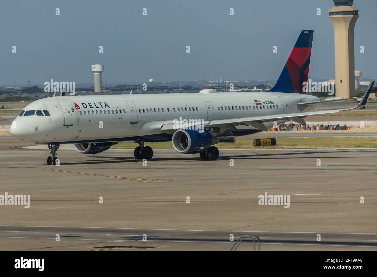 A Delta plane is seen at the Dallas-Fort Worth International Airport ...