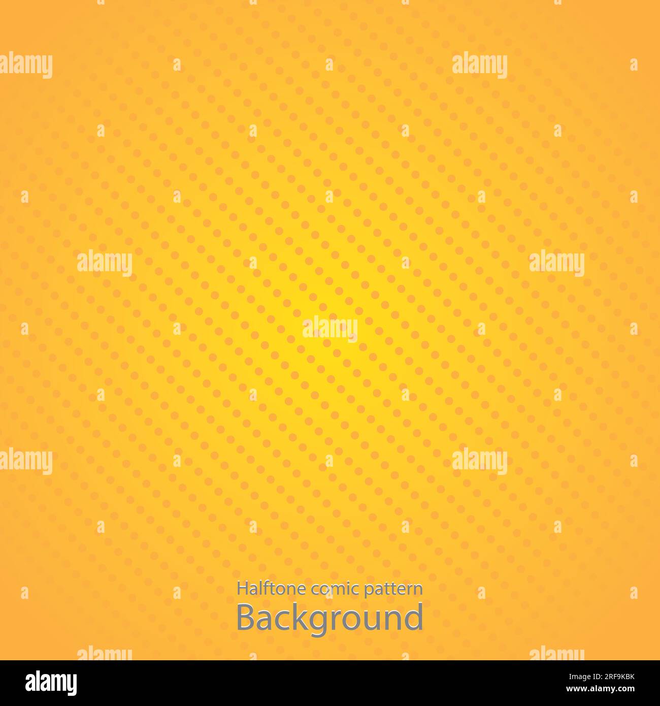 Halftone comic pattern. Yellow pop art background. Half tone texture ...