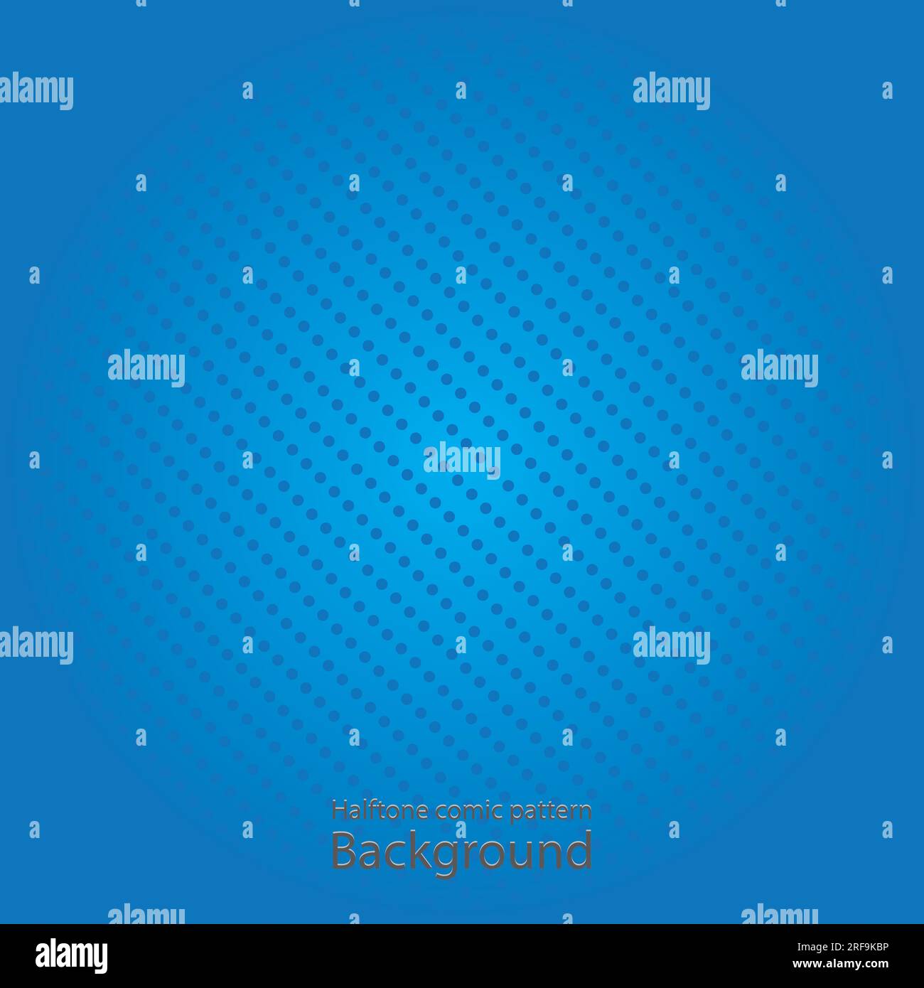 Halftone comic pattern. Blue pop art background. Half tone texture with ...