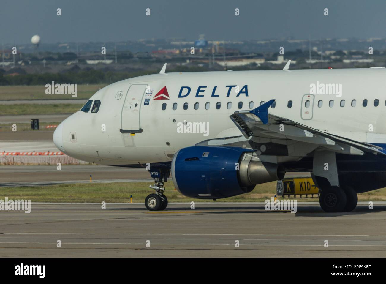 A Delta plane is seen at the Dallas-Fort Worth International Airport ...