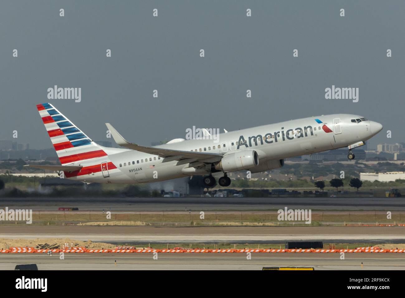 An American Airlines plane is seen at the Dallas-Fort Worth ...