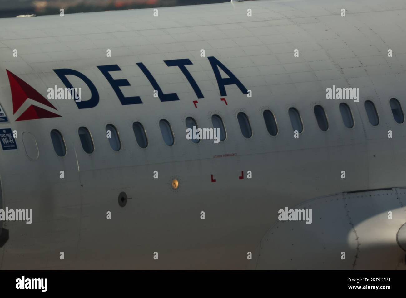 A Delta plane is seen at the Dallas-Fort Worth International Airport ...