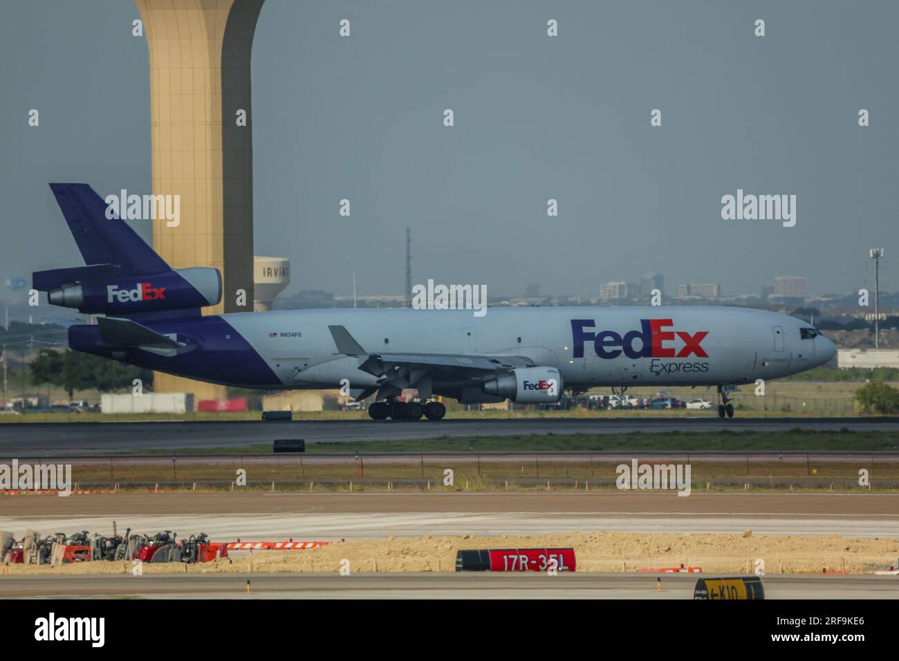 FedEx plane is seen at the Dallas-Fort Worth International Airport (DFW ...