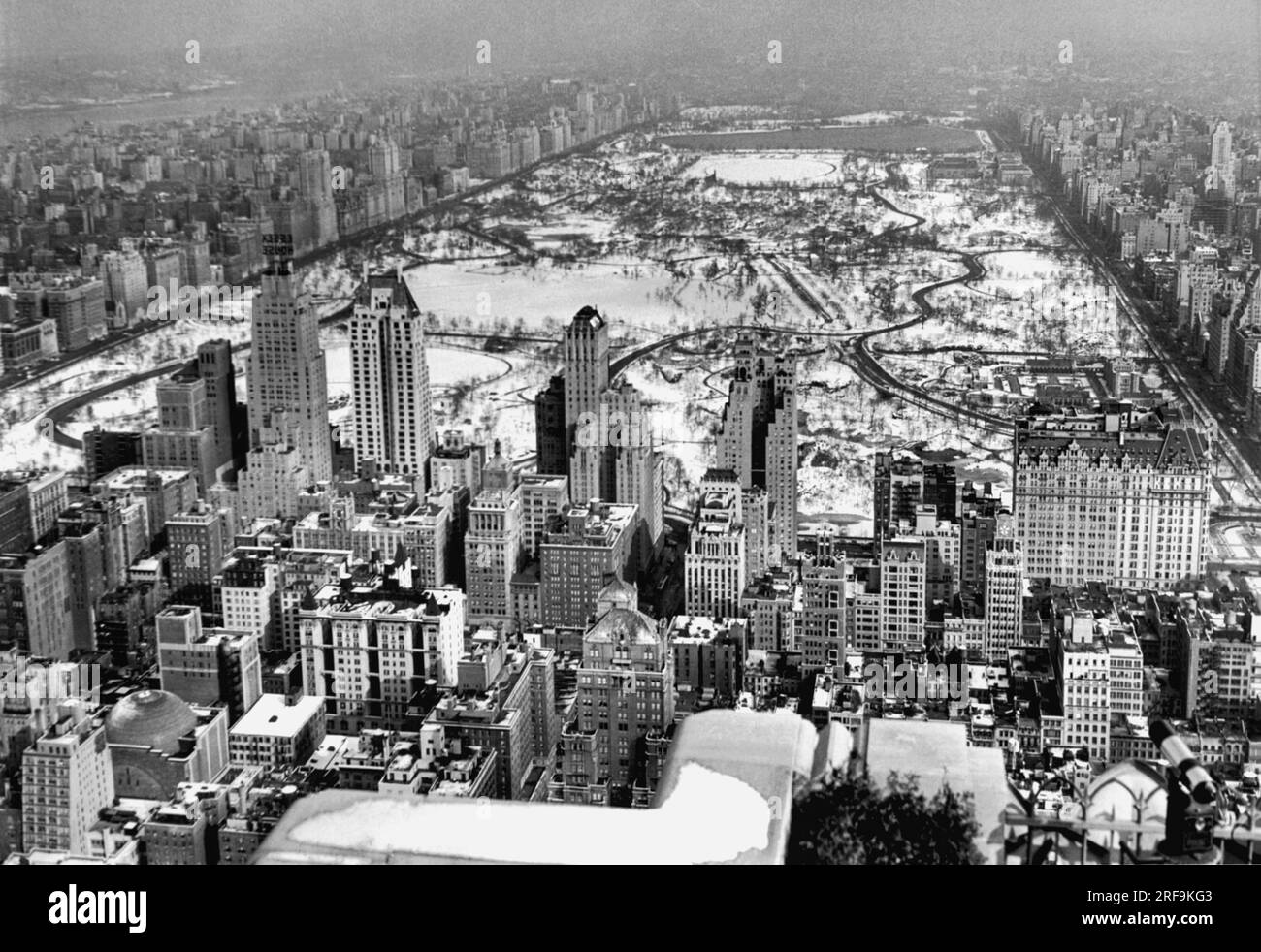 New York, New York: February 6, 1937 View of midtown Manhattan and ...