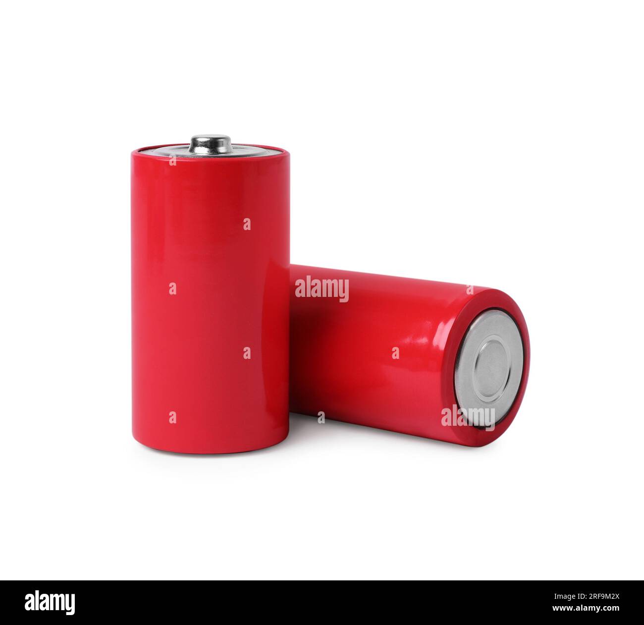 New C size batteries isolated on white Stock Photo - Alamy