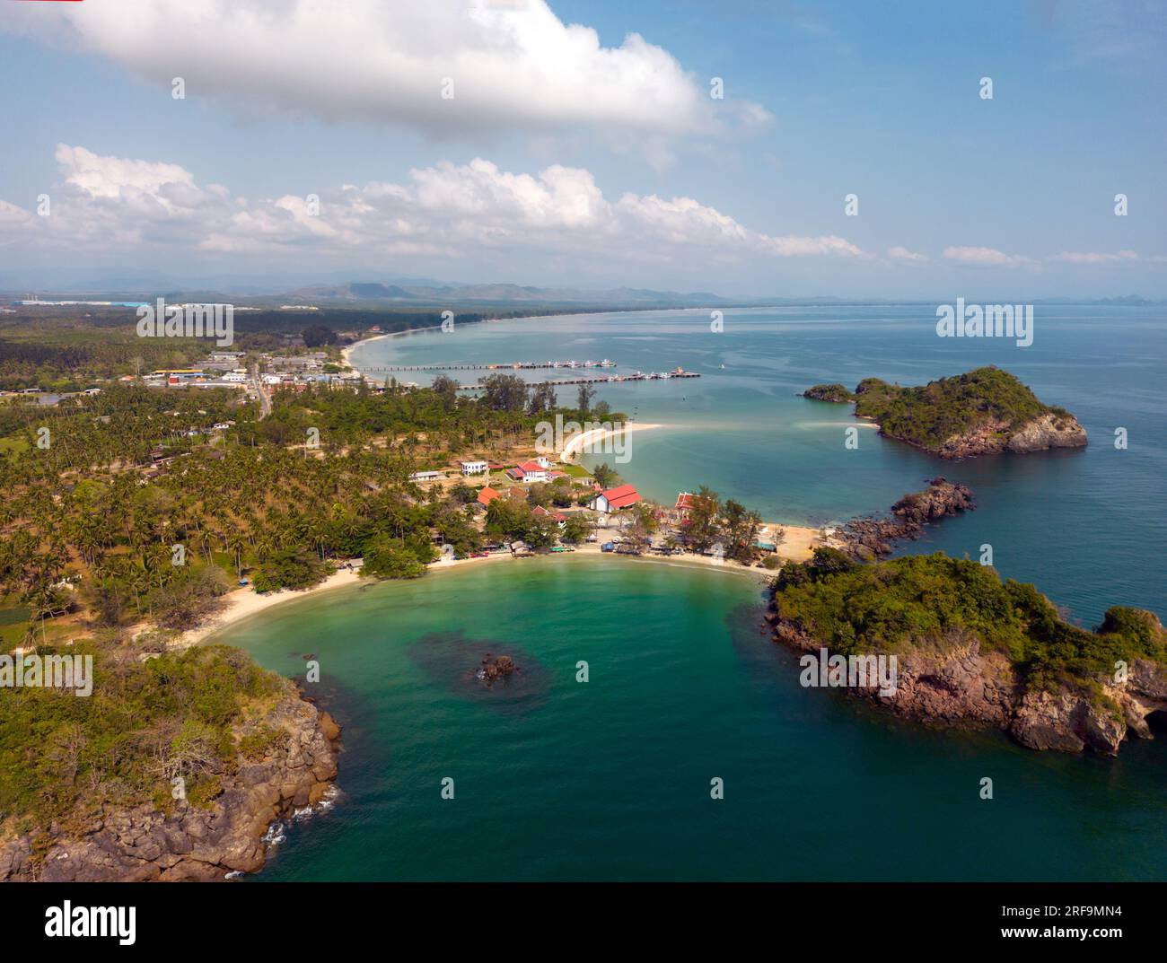 Bo Thong Lang Bay is a small bay with a beach that curves in a ...