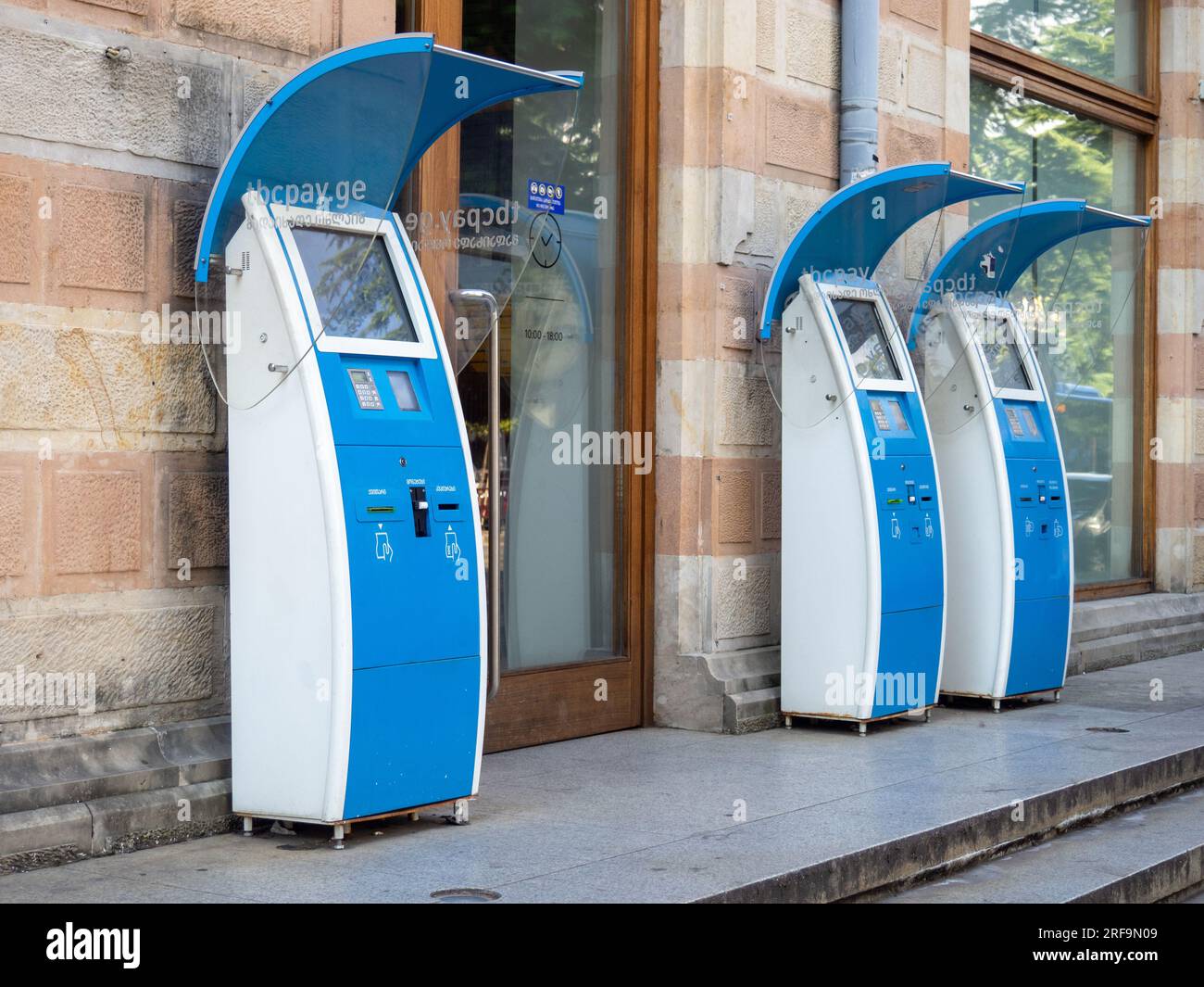 Batumi, Georgia. 07.21.2023 ATM on the streets of cities. Bank ...